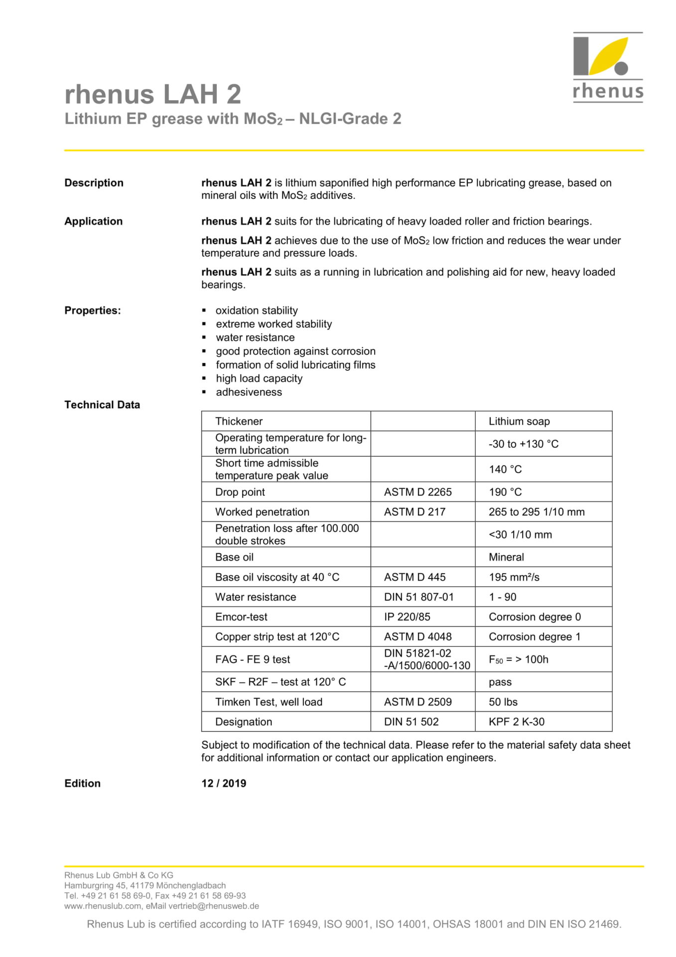 Lubricant 02 Technical data sheet - Gruetzner